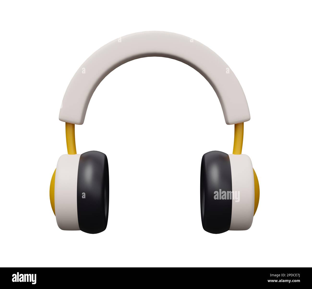 Music earphones 3d icon. 3d render cartoon minimal icon illustration ...