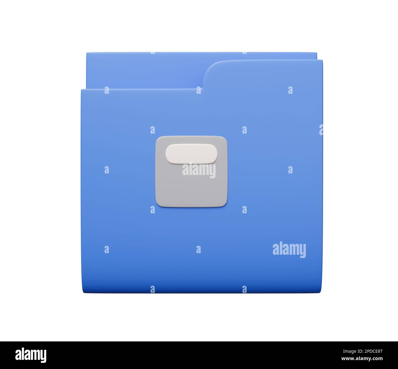empty folder 3d icon. 3d render cartoon minimal icon illustration Stock ...