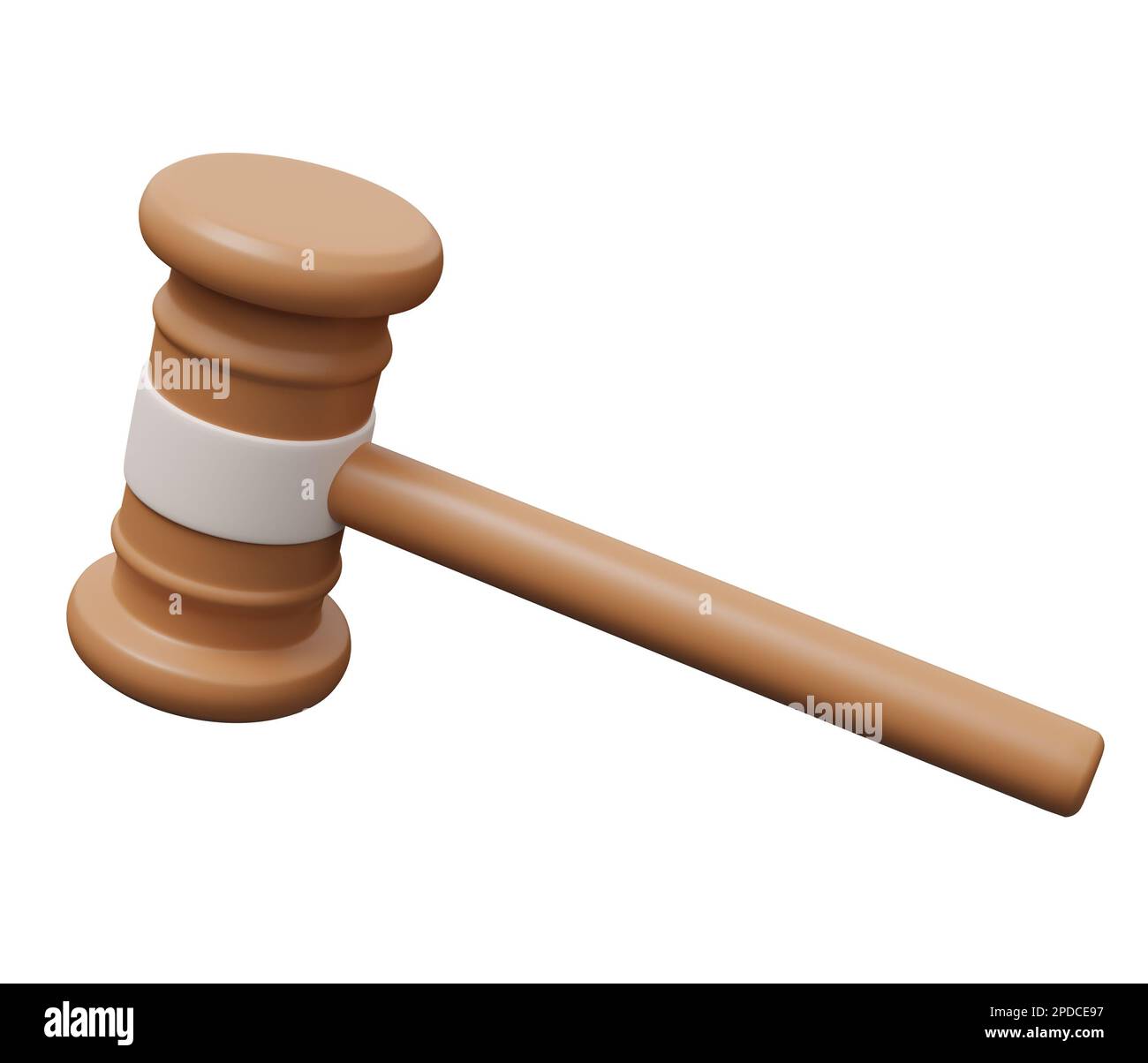 judges hammer 3d. 3d render cartoon minimal icon illustration Stock ...