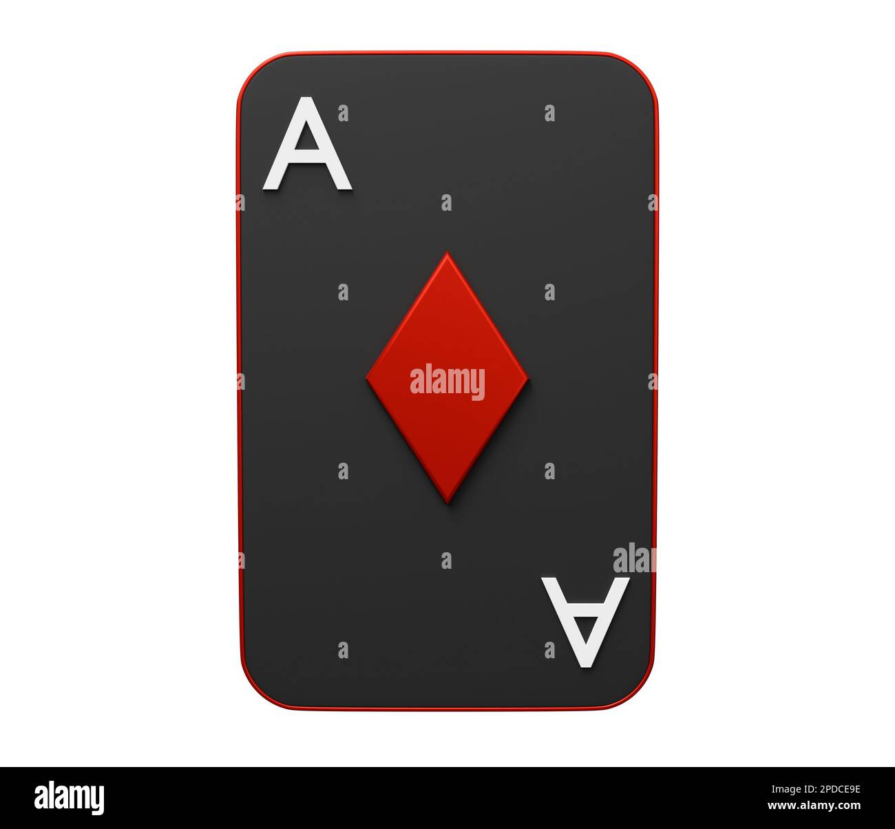 Ace diamond playing card 3d. 3d render cartoon minimal icon ...