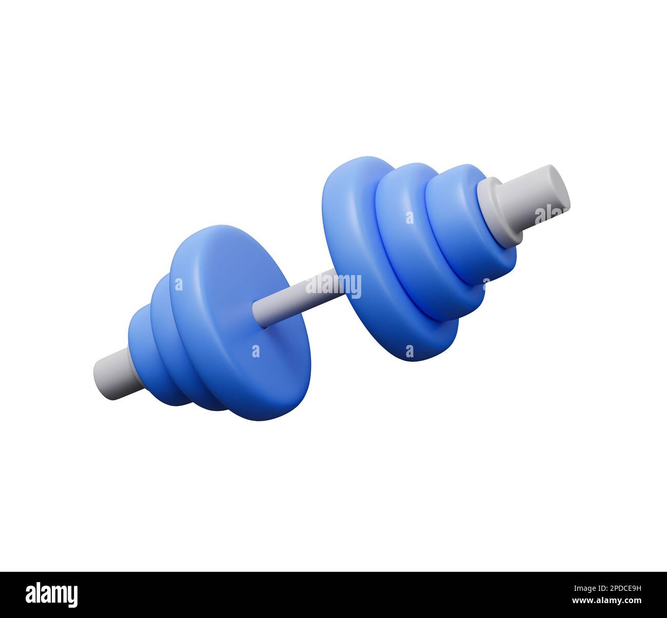 dumbbell 3d icon. 3d render cartoon minimal icon illustration Stock ...