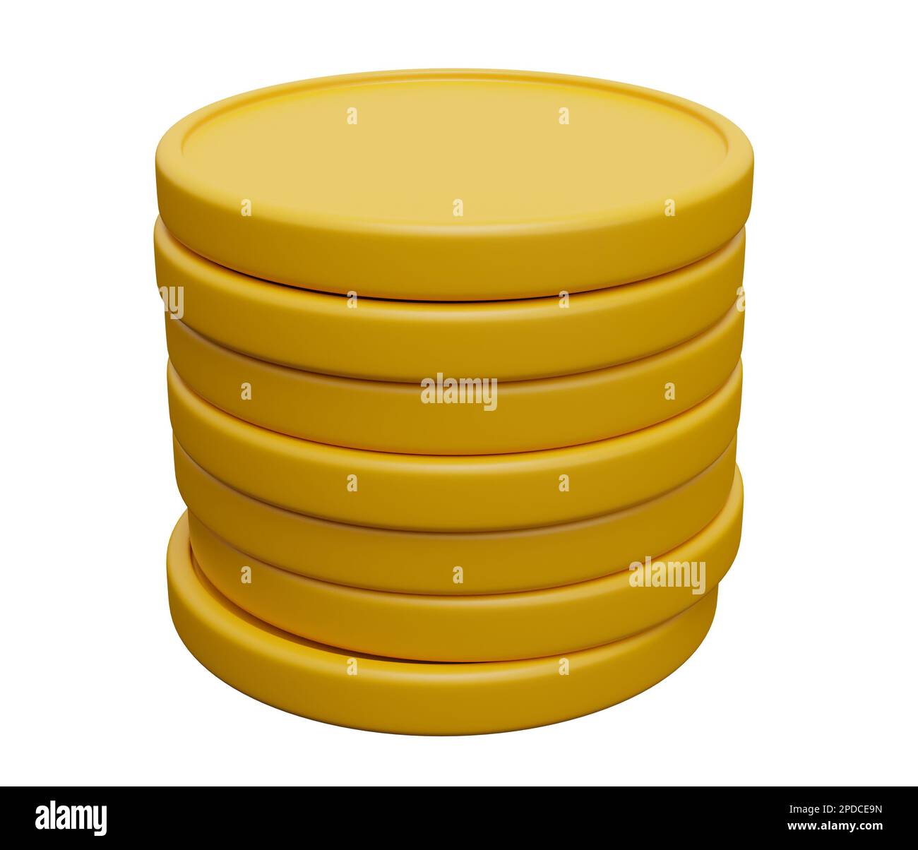 coin stack 3d illustration. 3d render cartoon minimal icon illustration ...