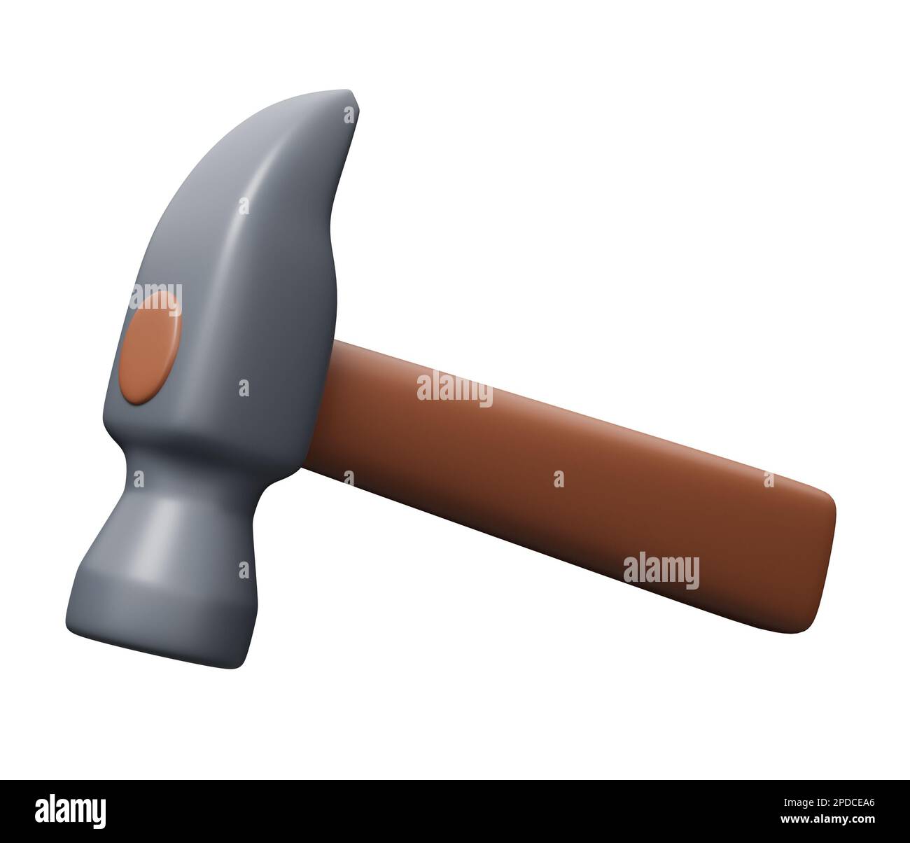 hammer 3d icon. 3d render cartoon minimal icon illustration Stock Photo ...