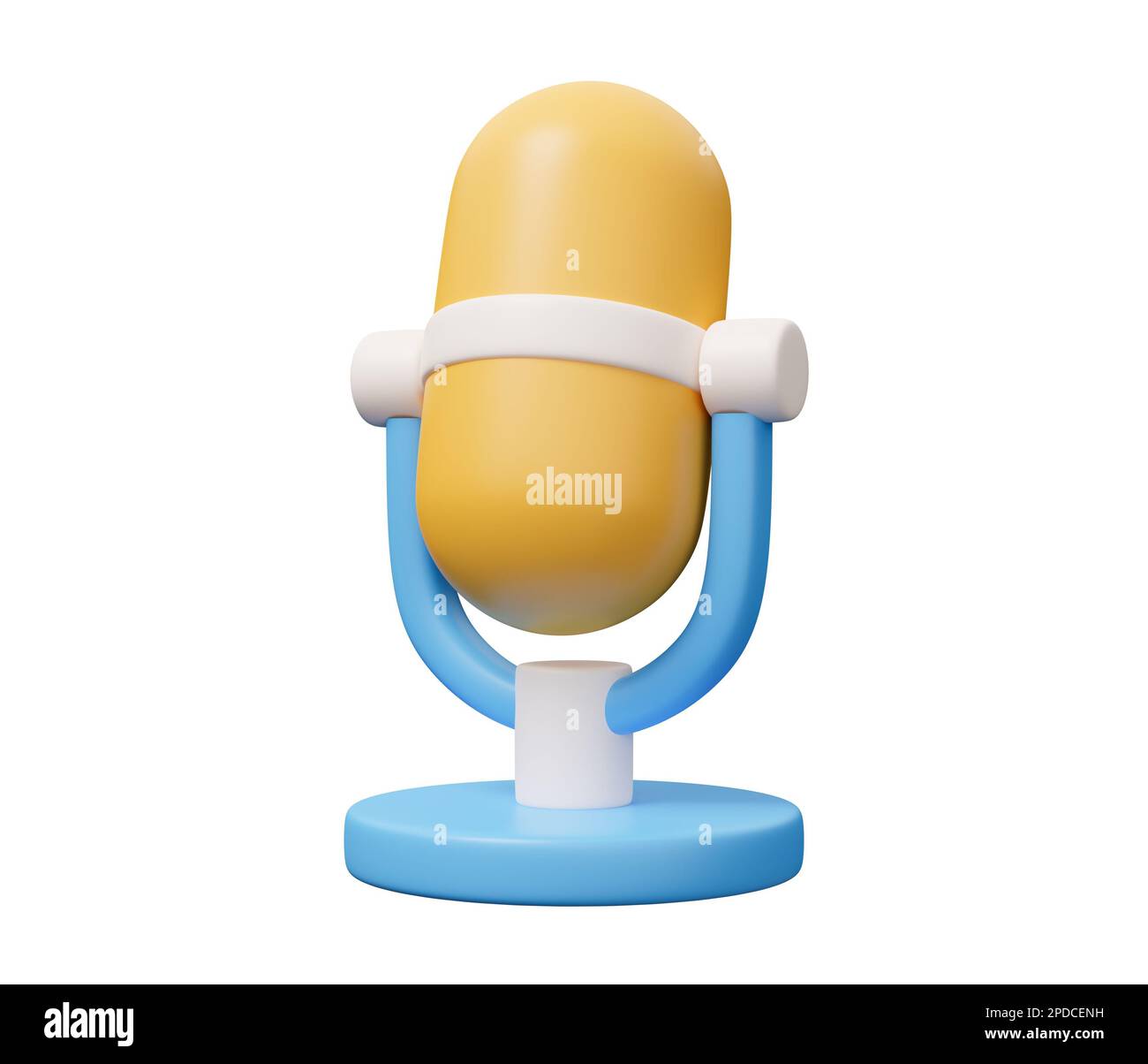 microphone podcast 3d icon. 3d render cartoon minimal icon illustration ...