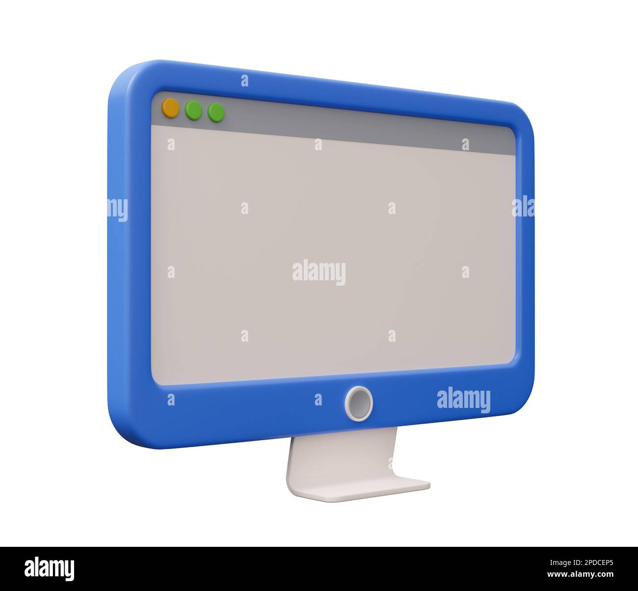 computer blank screen 3d icon. 3d render cartoon minimal icon ...