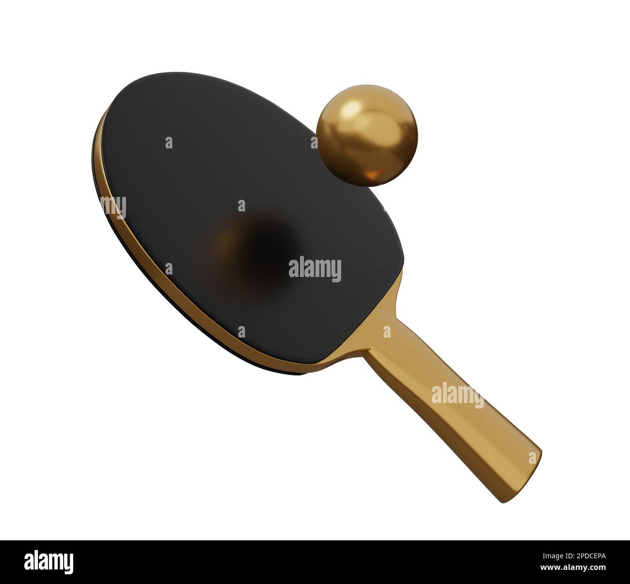 ping pong gold 3d. 3d render cartoon minimal icon illustration Stock ...