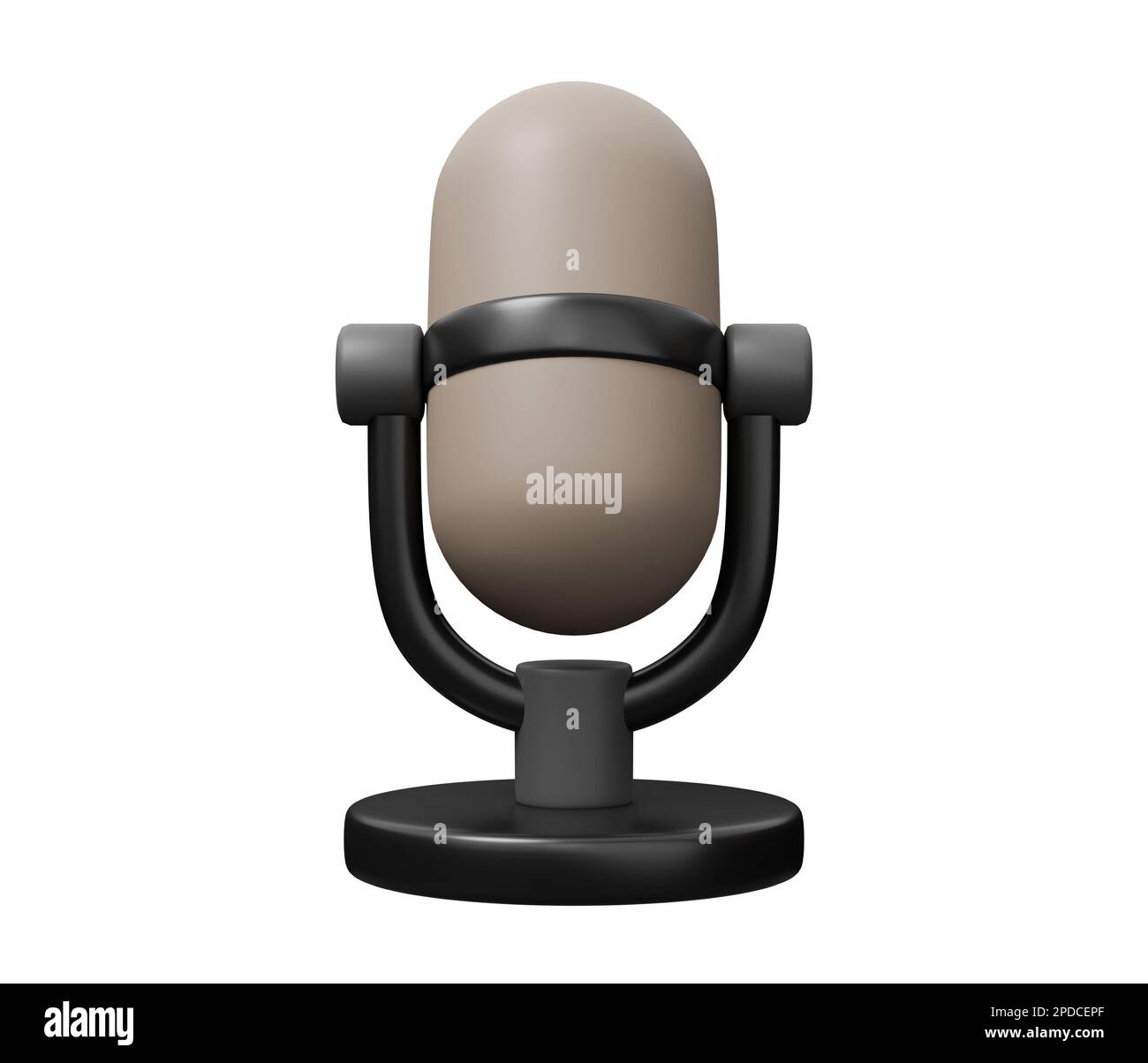 microphone podcast 3d icon. 3d render cartoon minimal icon illustration ...