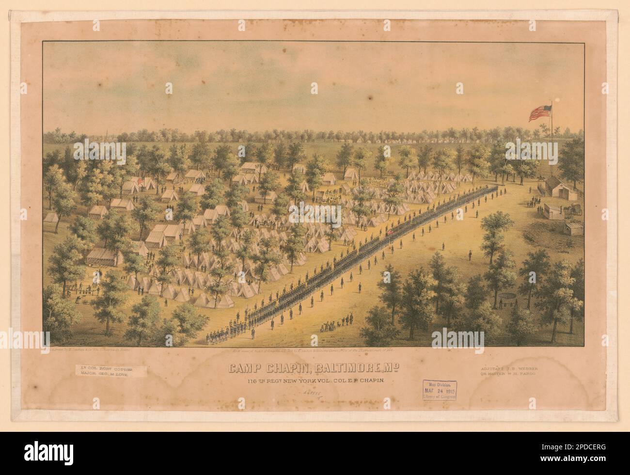 Camp Chapin, Baltimore, Md, 116th Regt New York Vol: Colonel E.P ...