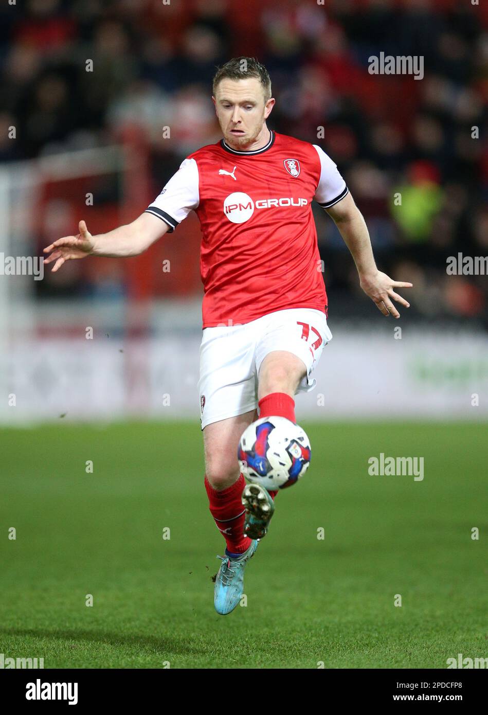 Rotherham United's Shane Ferguson during the Sky Bet Championship match ...