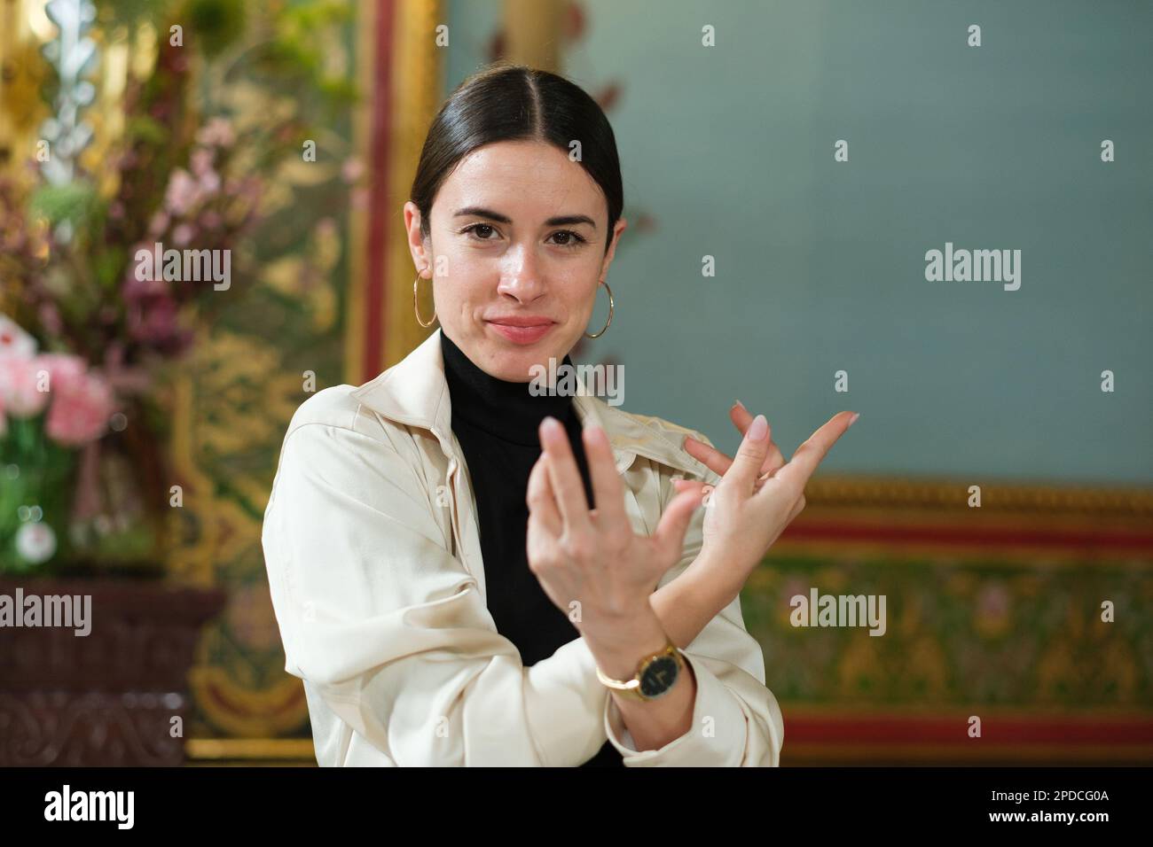 Madrid, Spain. 14th Mar, 2023. Singer Blanca Paloma poses during her ...