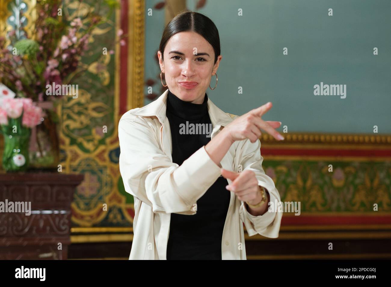 Madrid, Spain. 14th Mar, 2023. Singer Blanca Paloma poses during her ...