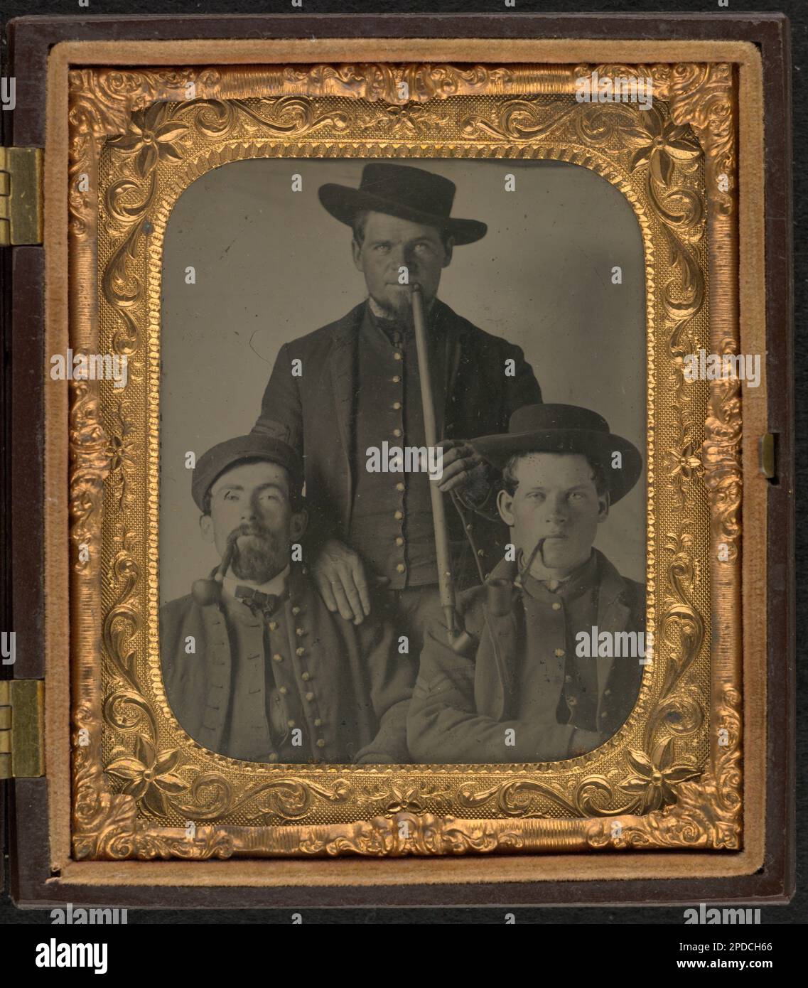 Civil war portraits tintype hi-res stock photography and images - Alamy