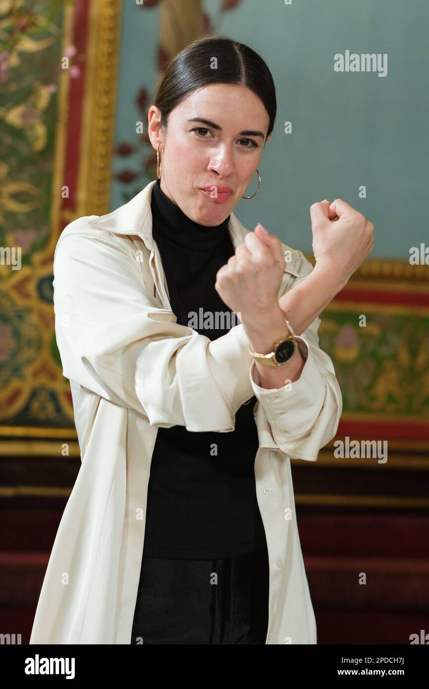Madrid, Spain. 14th Mar, 2023. Singer Blanca Paloma poses during her ...