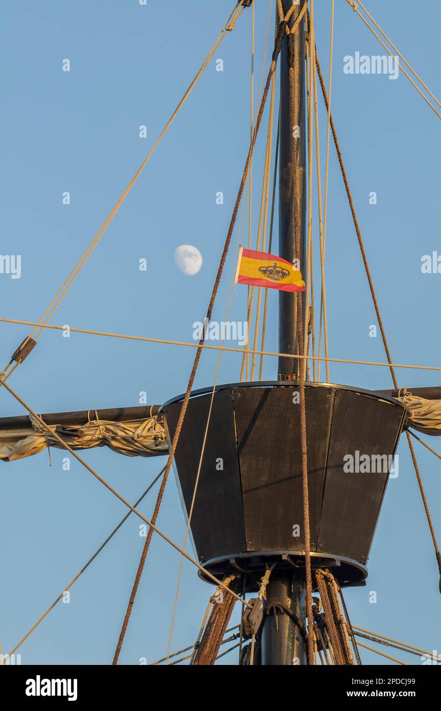 Replica of the nao Victoria, in the 16th century circumnavigated the ...