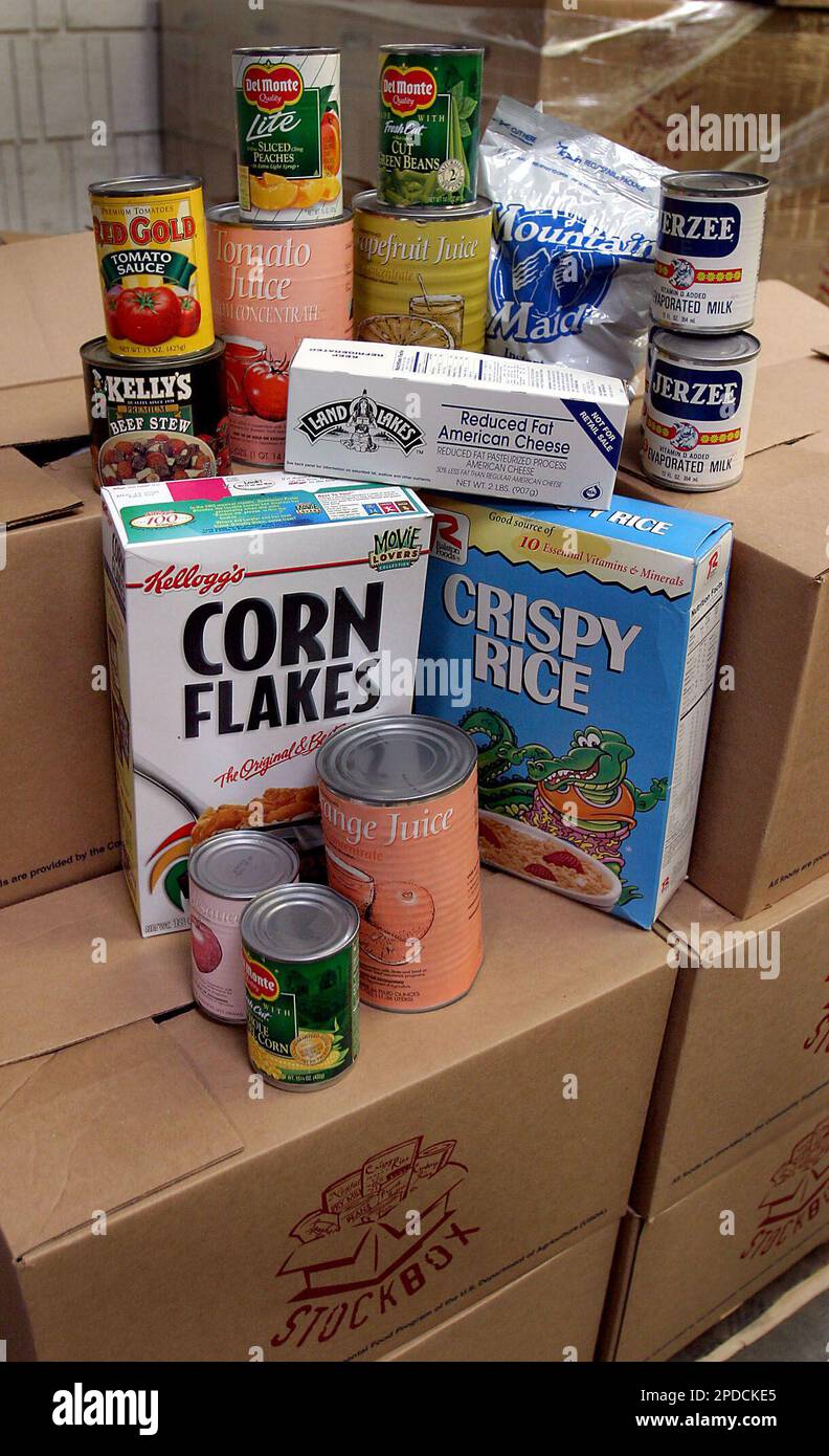 Food products, that are a part of the Commodity Supplemental Food ...