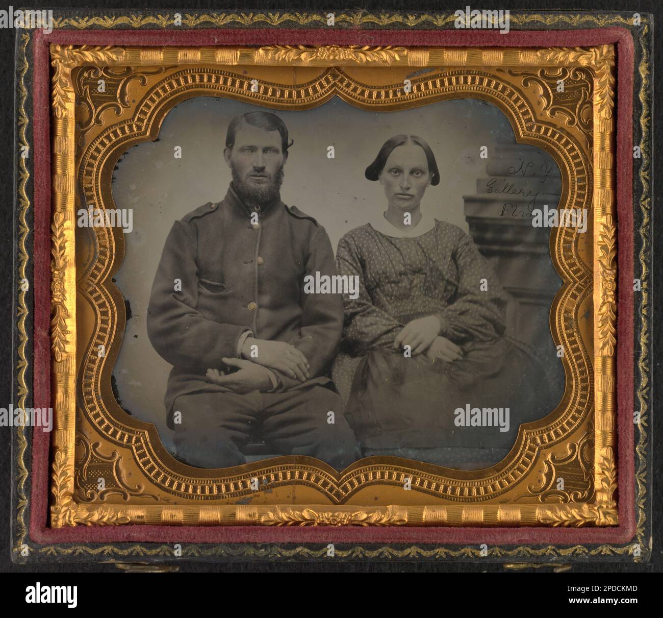 Unidentified soldier in Union uniform with Michigan 5-button sack coat ...