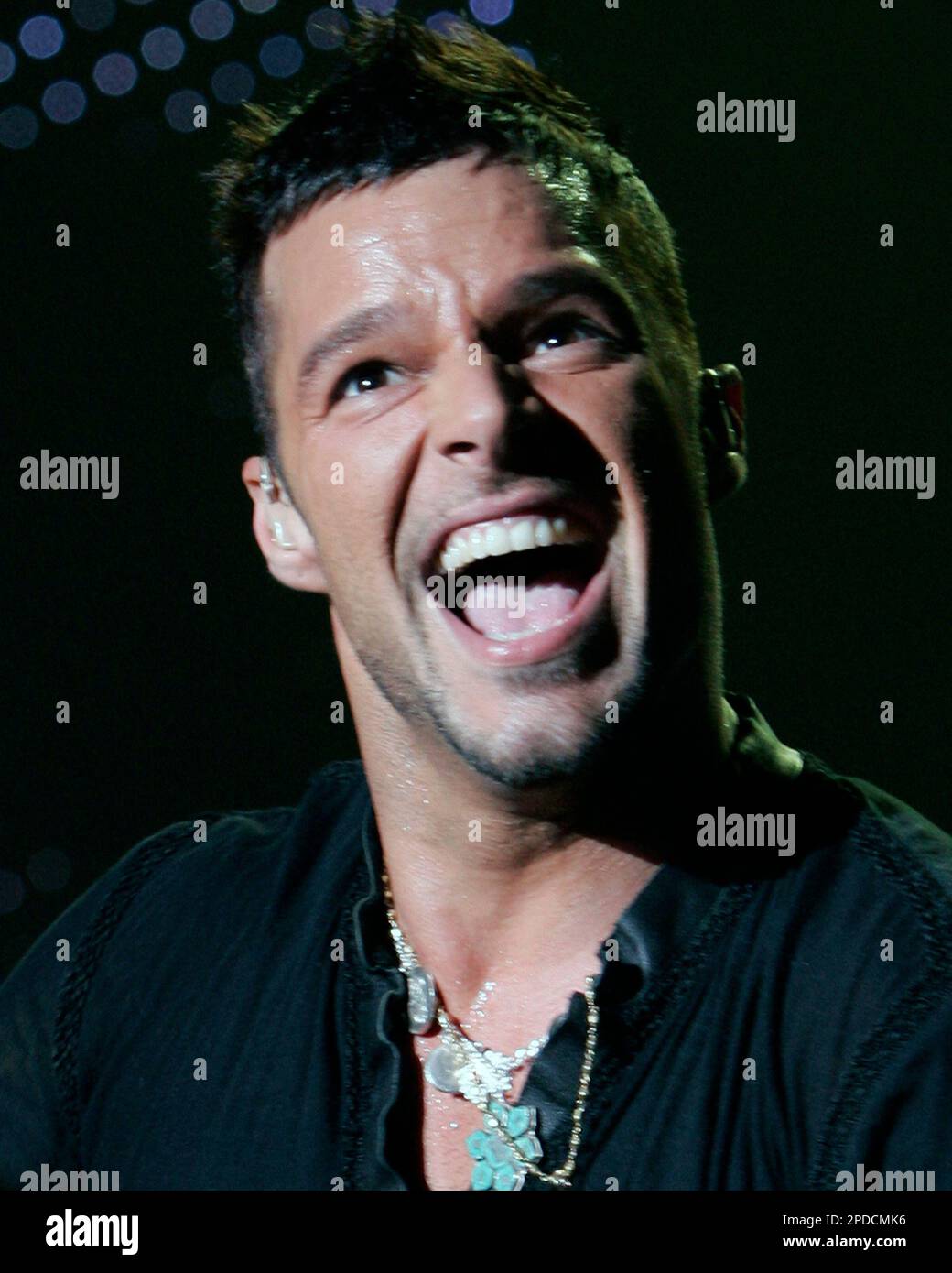 Latin singing sensation Ricky Martin performs before a sold out Opera ...