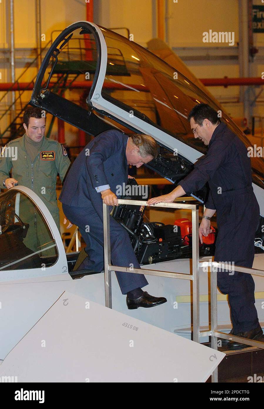 Britain's Prince Charles, The Prince of Wales, climbs out of the ...