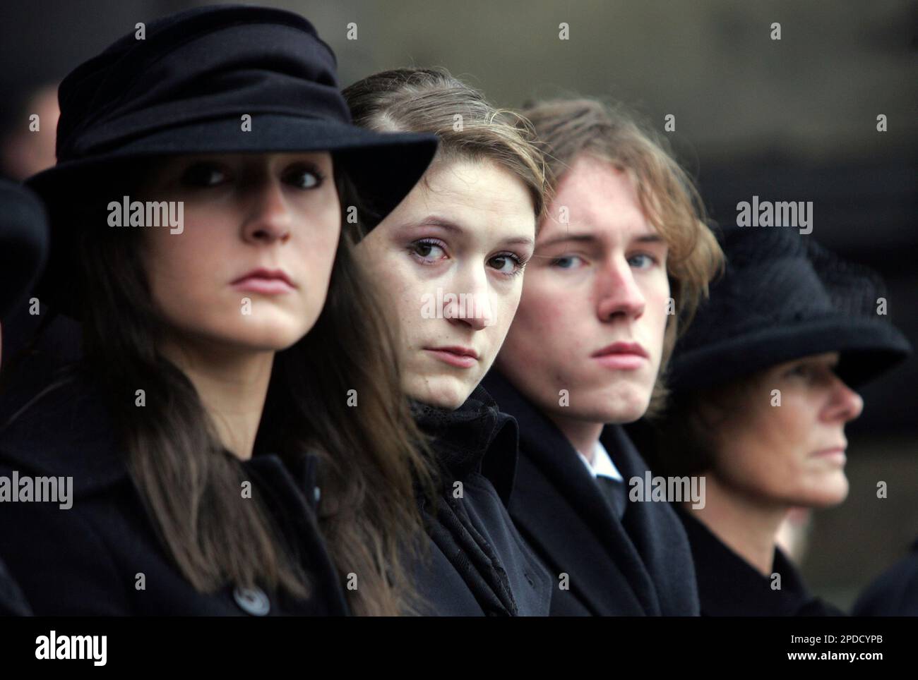 Die Familie des verstorbenen Bundespraesidenten Johannes Rau, die ...