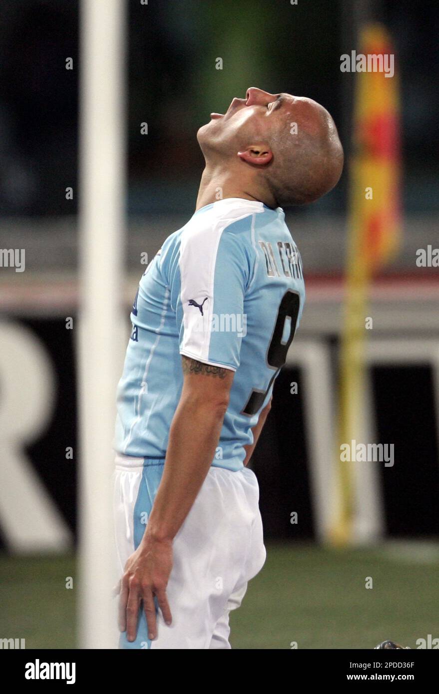 Lazio's Paolo Di Canio reacts during the Italian serie A top league ...