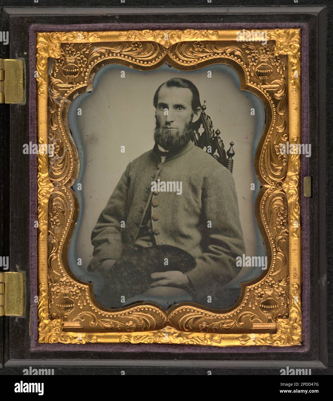 Unidentified soldier in Confederate uniform. Liljenquist Family ...