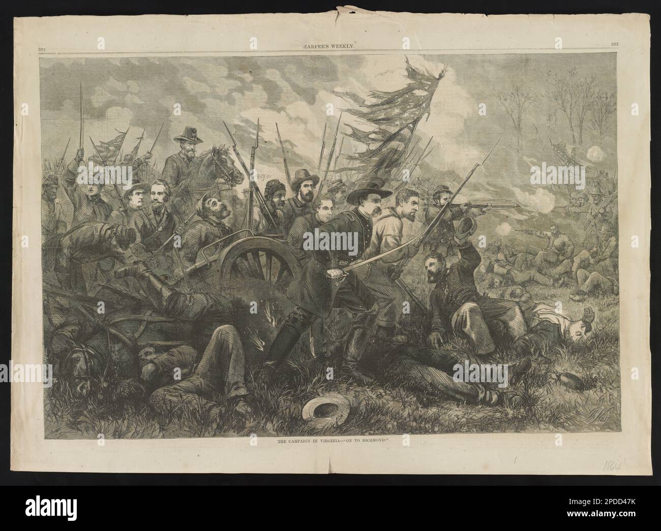 The campaign in Virginia--"On to Richmond!" / Th. Nast.. Nast, Thomas ...