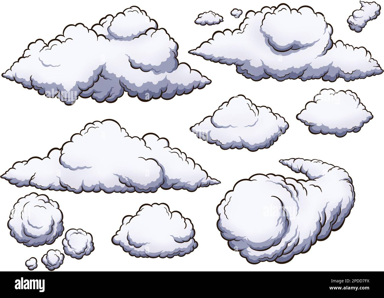 Cartoon clouds Cut Out Stock Images & Pictures - Alamy