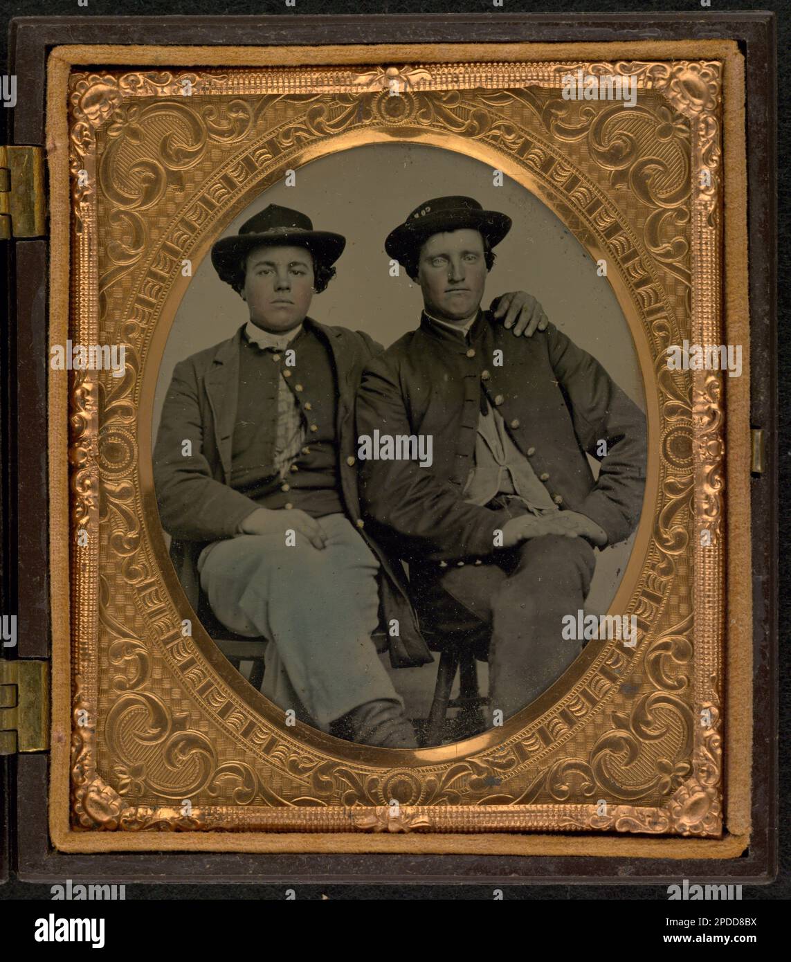 Two unidentified soldiers in Union uniforms. Liljenquist Family ...