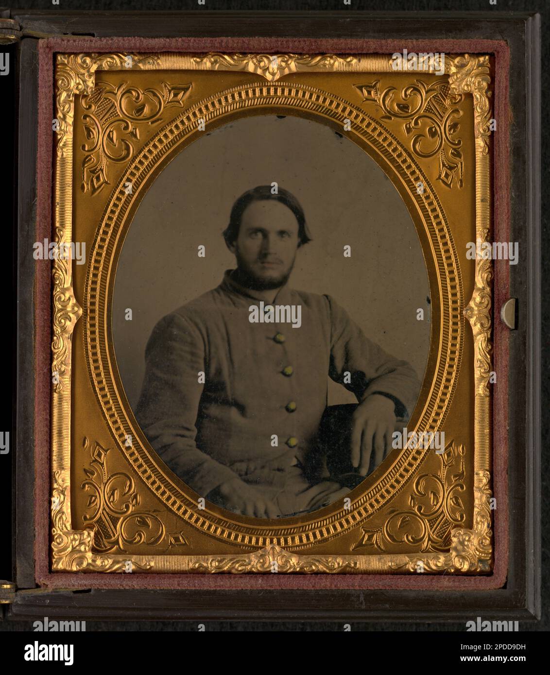 Unidentified soldier in Confederate uniform. Liljenquist Family ...