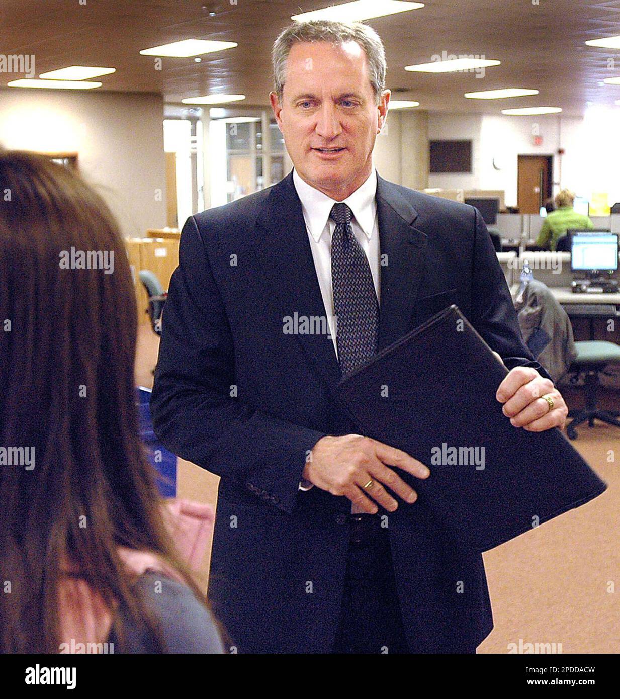 Brian Levin-Stankevich pauses in McIntyre Library during a tour of the ...