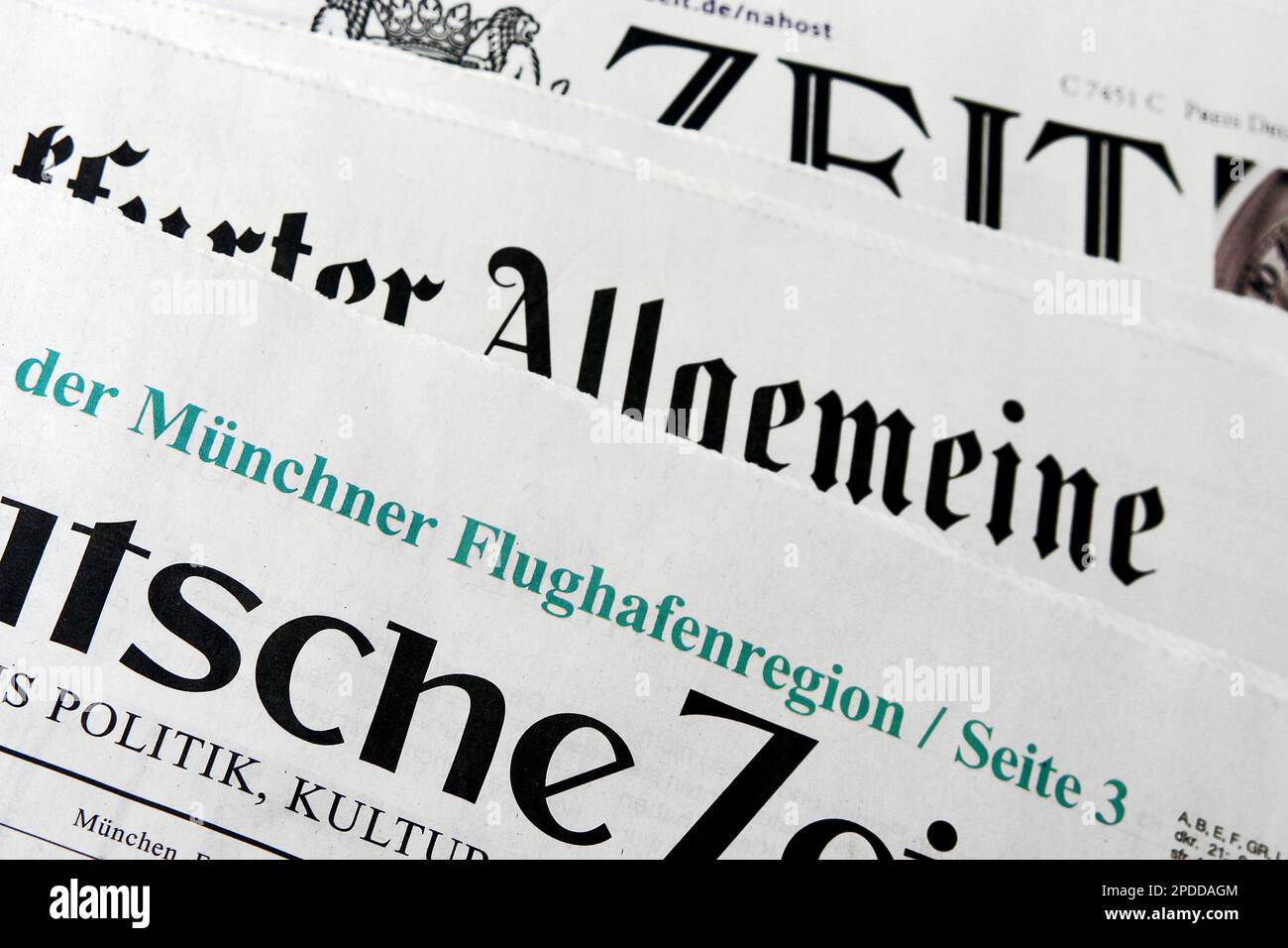 German newspapers, Sueddeutsche Zeitung, Frankfurter Allgemeine, Die ...