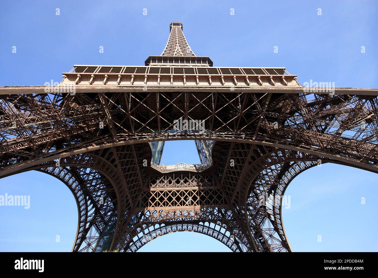 Eiffel tower, worm-eye view, France, Paris Stock Photo - Alamy