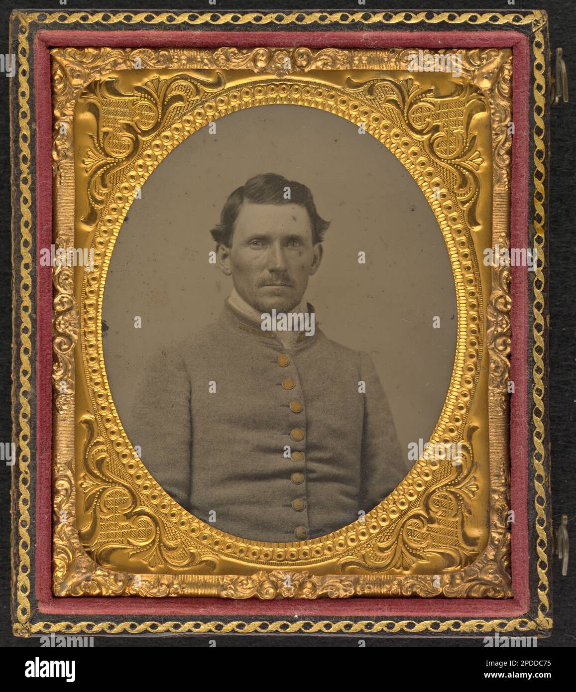 Unidentified soldier in Confederate 2nd lieutenant's uniform ...