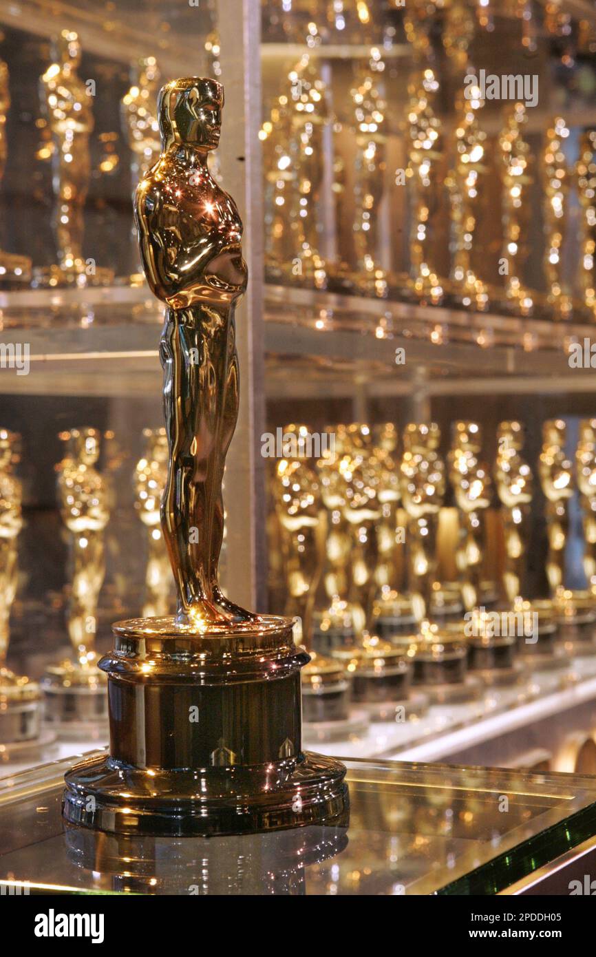 **FILE**Fifty Oscars for the 78th Academy Awards are displayed in New ...