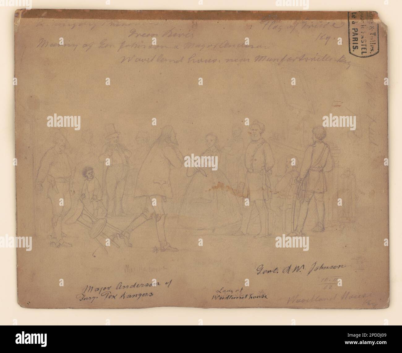 Military officers kentucky munfordville 1860 1870 hi-res stock ...