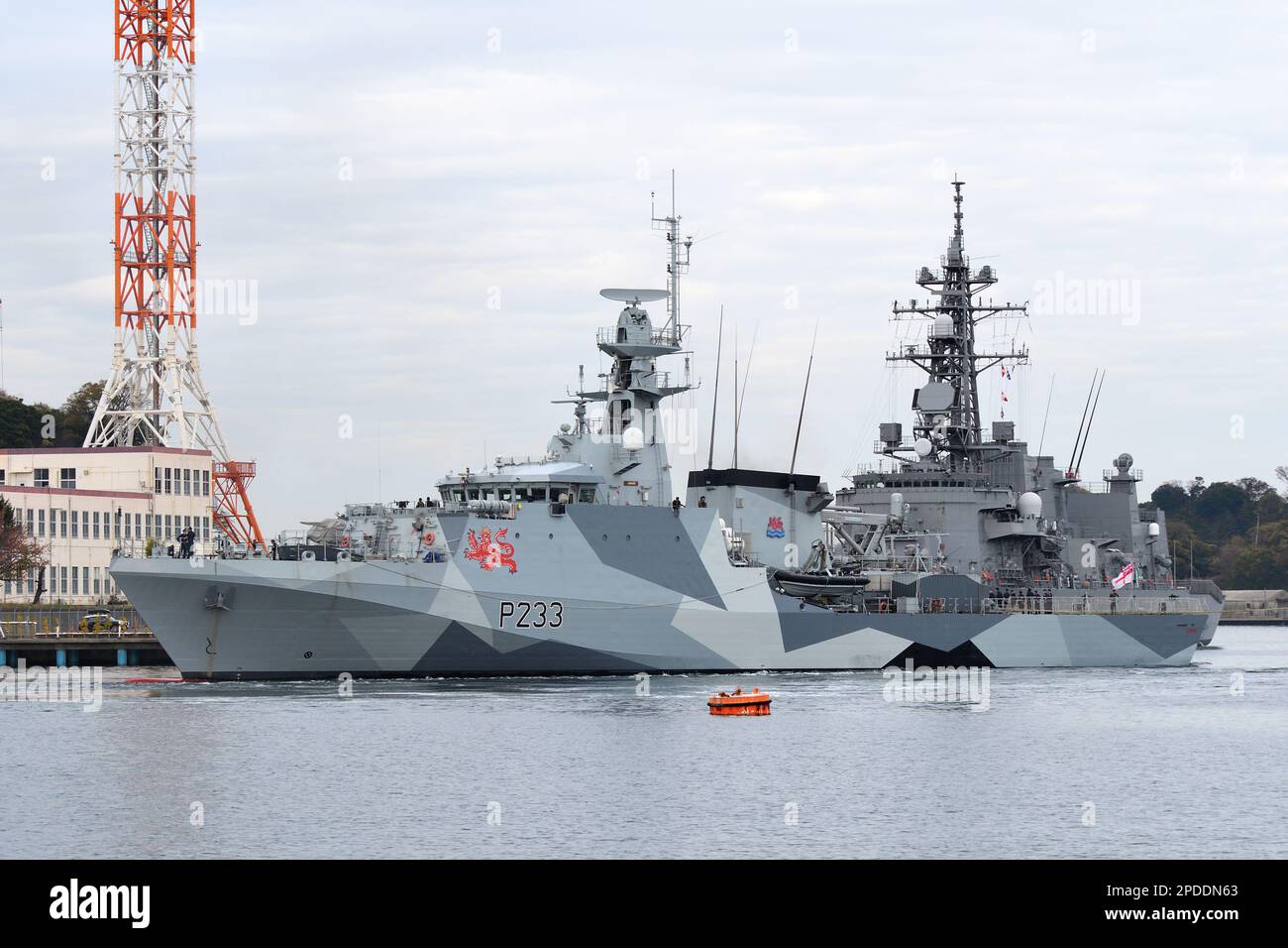 Kanagawa Prefecture, Japan - December 04, 2022: Royal Navy HMS Tamar ...