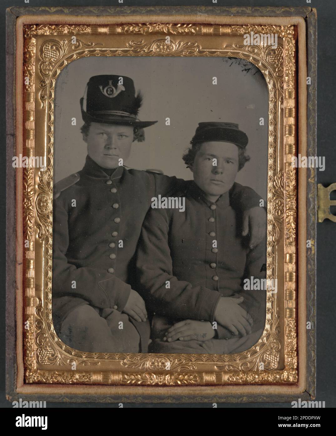 Brothers Private Hiram J. and Private William H. Gripman of Company I, 3rd Minnesota Infantry ...