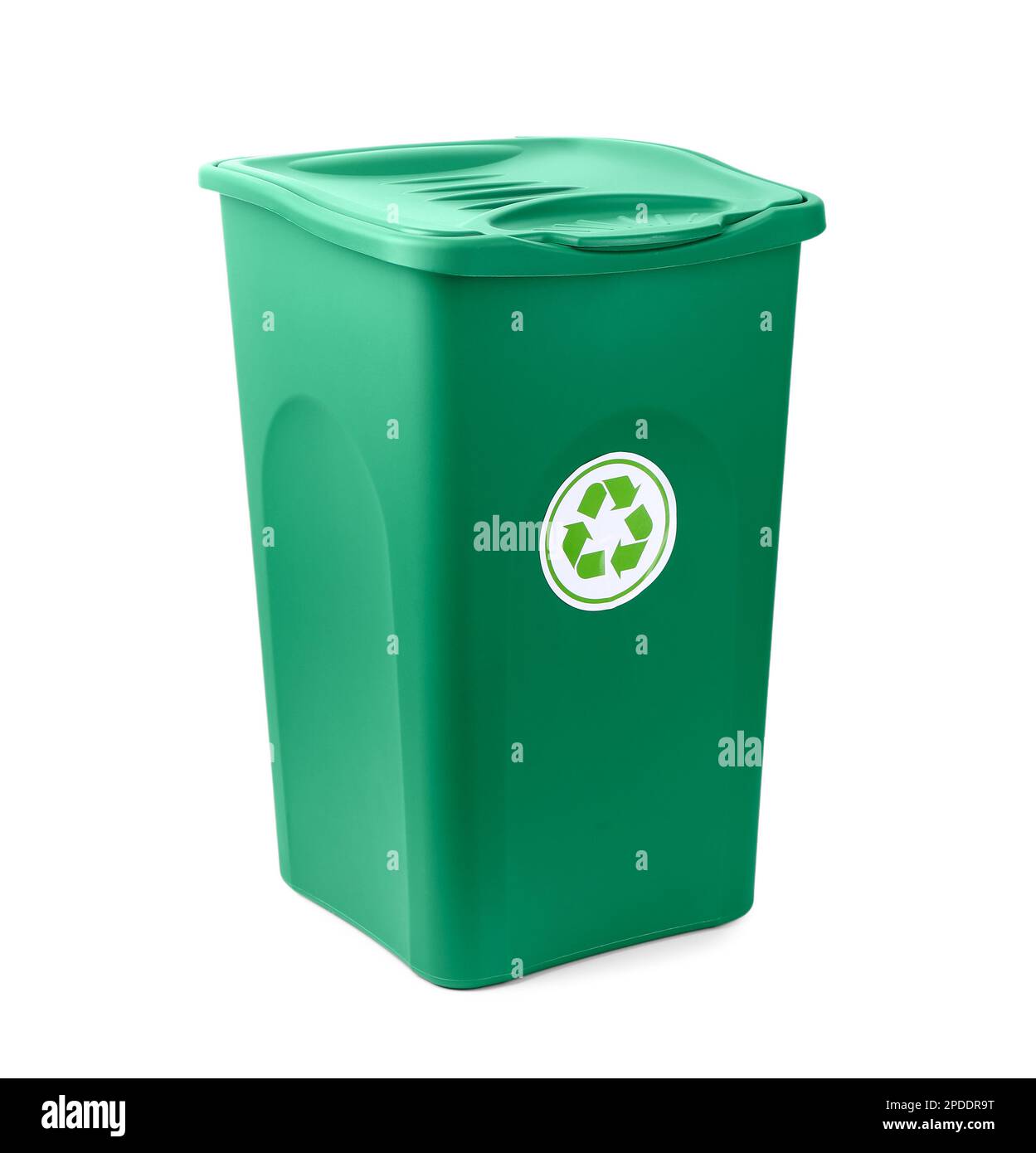Recycle bin on white background Stock Photo - Alamy
