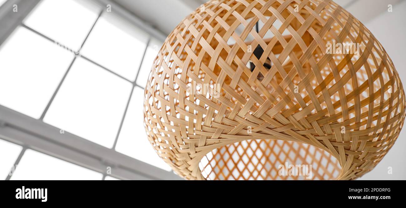 Rattan ceiling lamp hi-res stock photography and images - Alamy