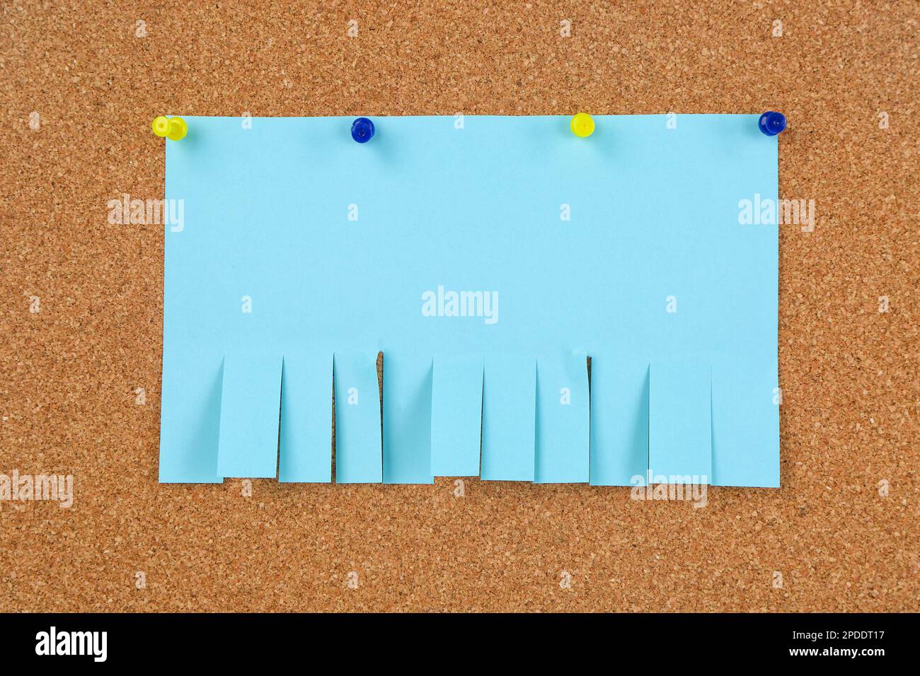 Blank paper tear-off ad on pinboard Stock Photo - Alamy Blank paper tear-off ad on pinboard Stock Photo - Alamy