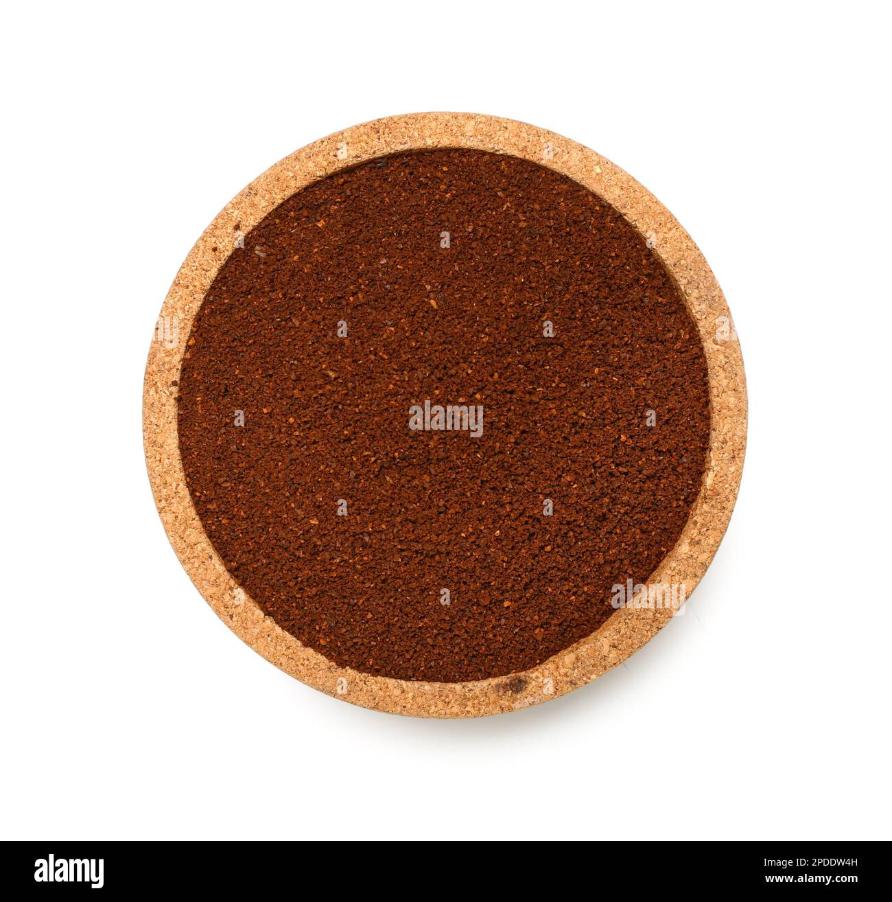 Bowl of coffee powder isolated on white background Stock Photo - Alamy