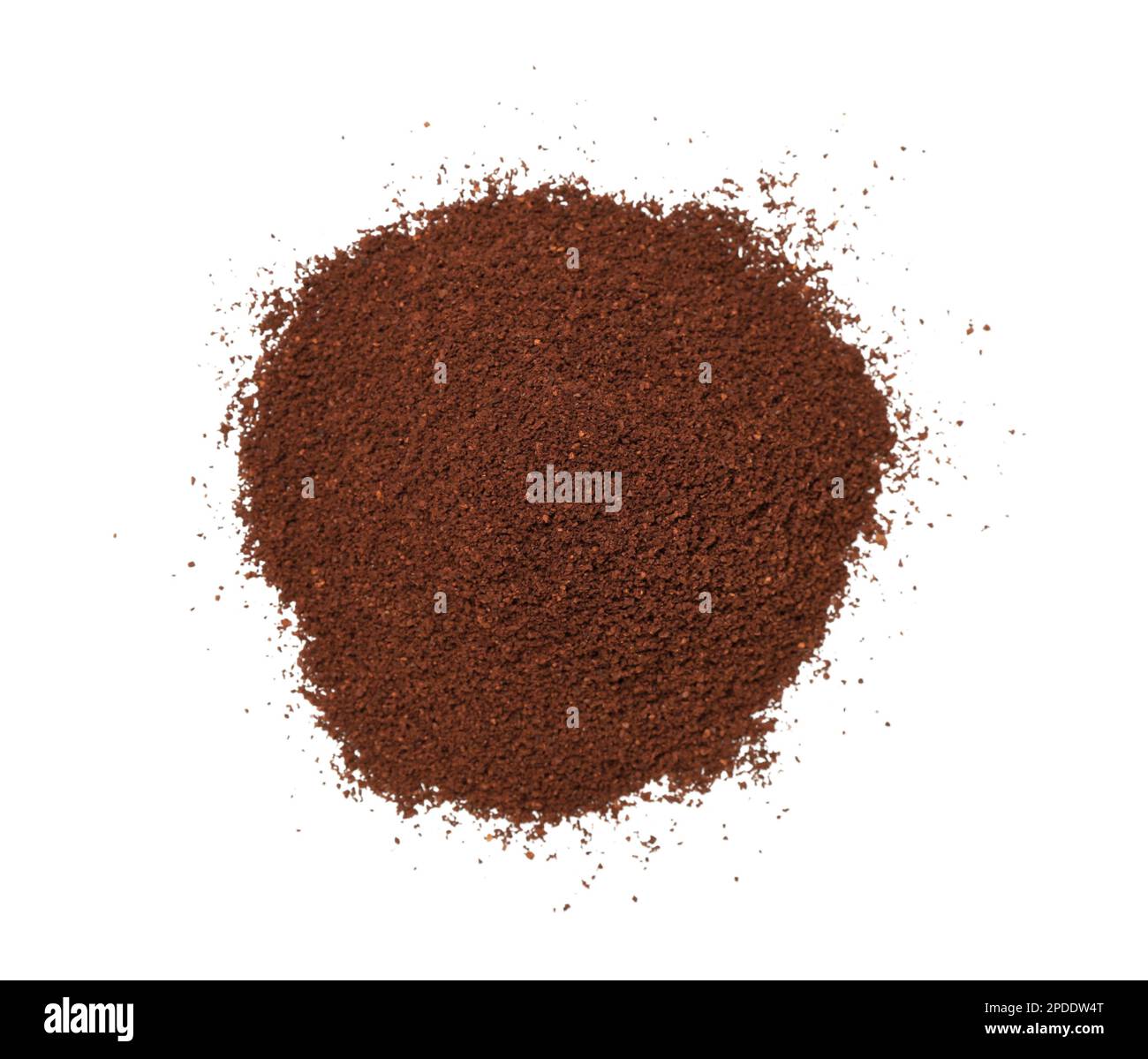 Coffee powder isolated on white background Stock Photo - Alamy