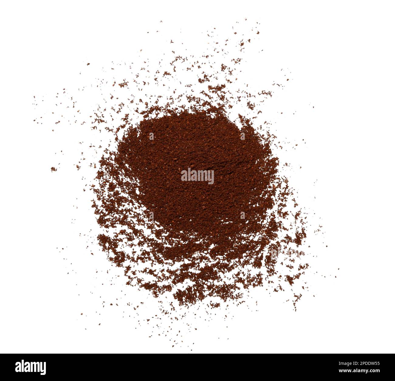 Coffee powder isolated on white background Stock Photo - Alamy