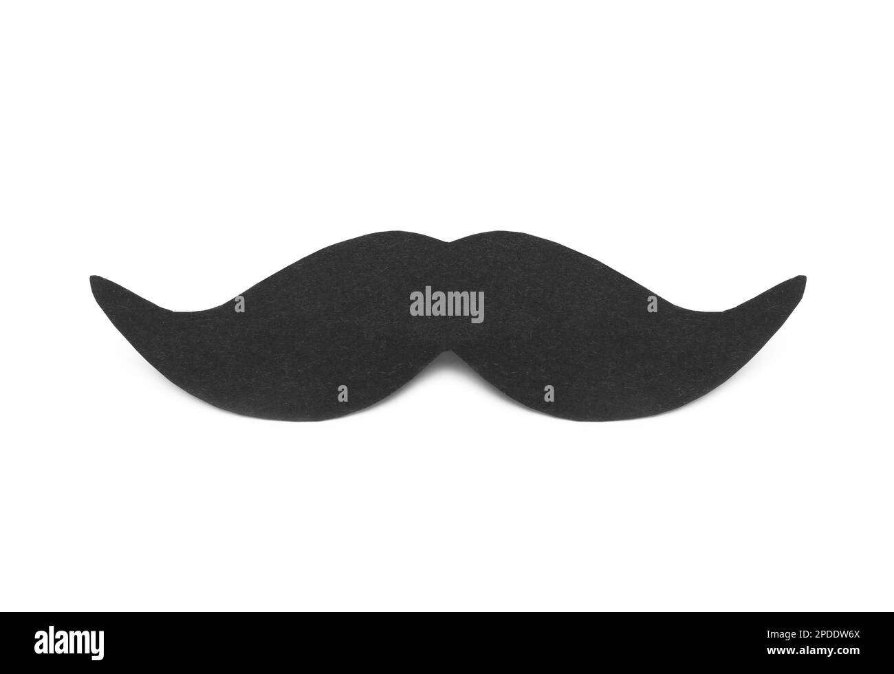 Black paper mustache isolated on white background Stock Photo - Alamy