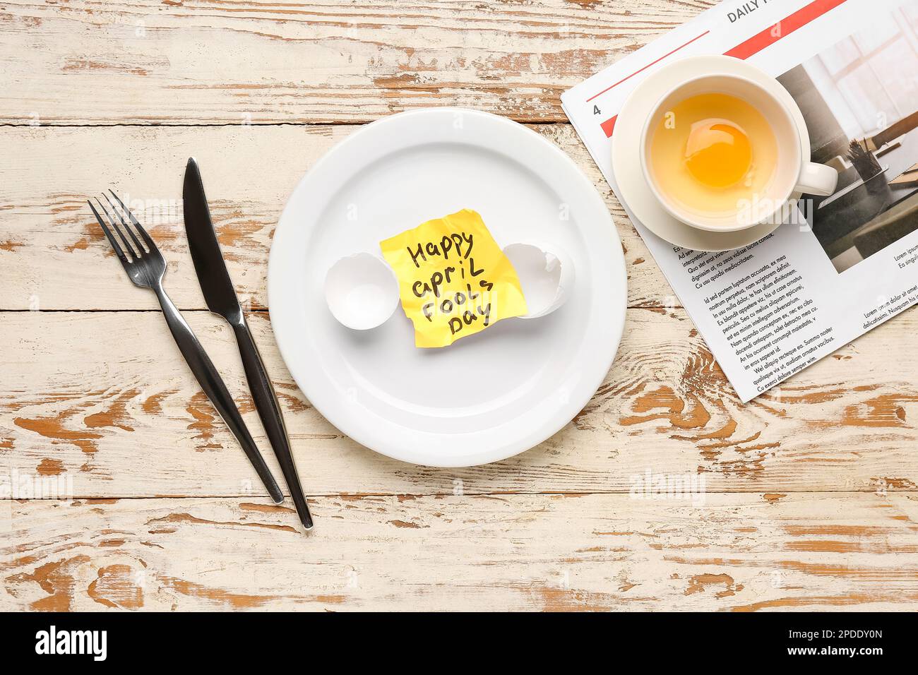 April fools newspaper hi-res stock photography and images - Alamy