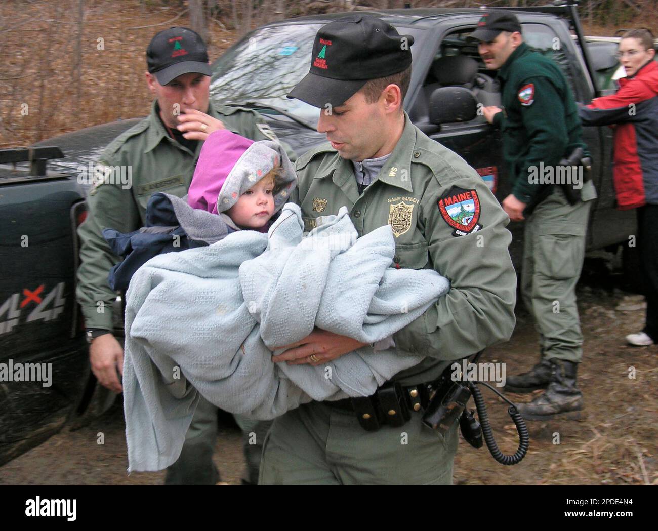 In this photo courtesy of the Maine Warden Service, Terry Hughes Jr ...