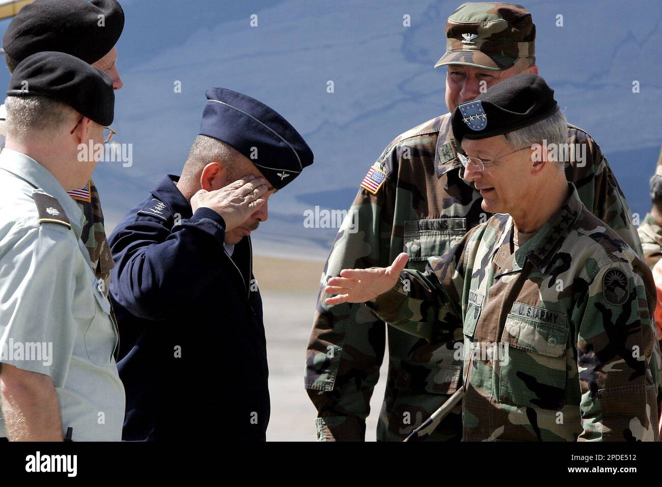 Gen. Bantz J. Craddock, Commander of U.S. Southern Command, right ...