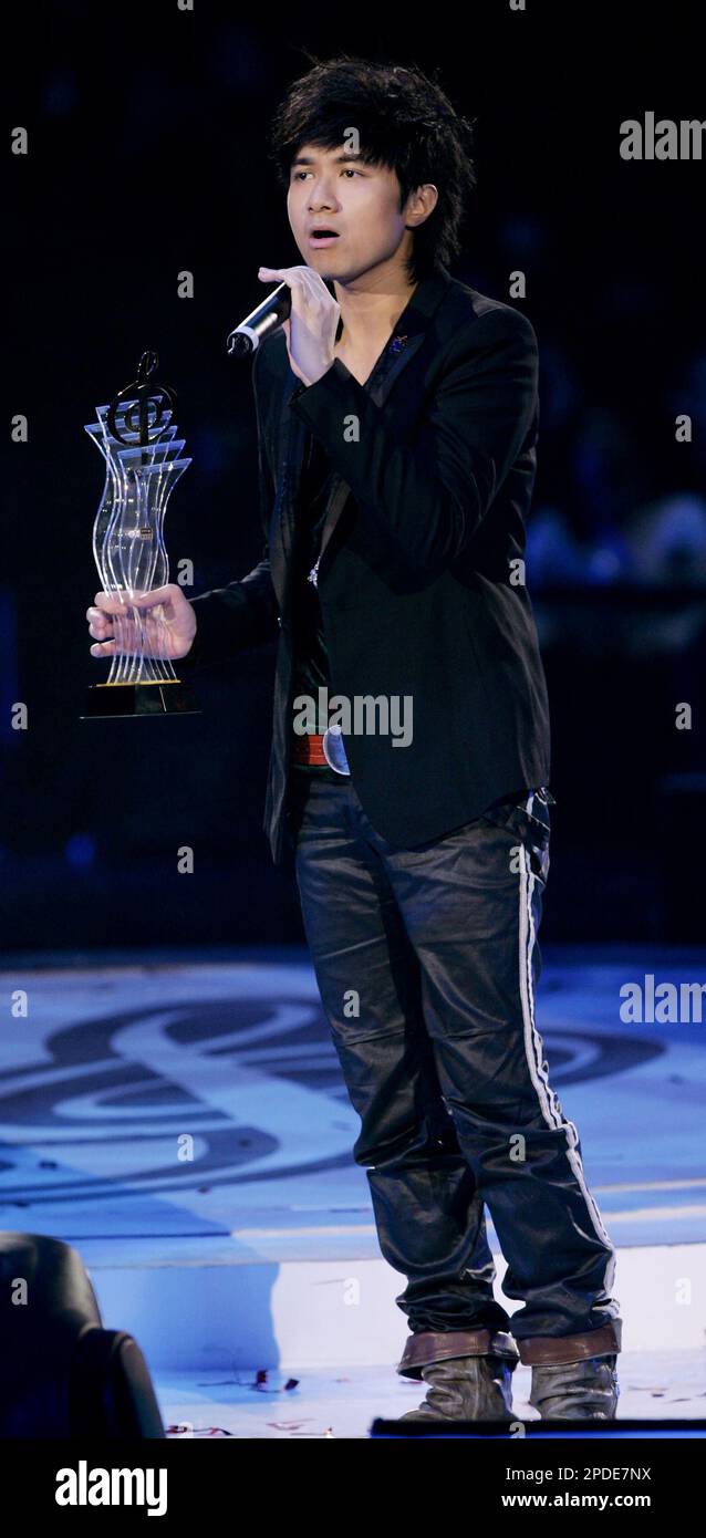 Hong Kong Leo Koo holds the trophy after award the best Top Ten Gold ...