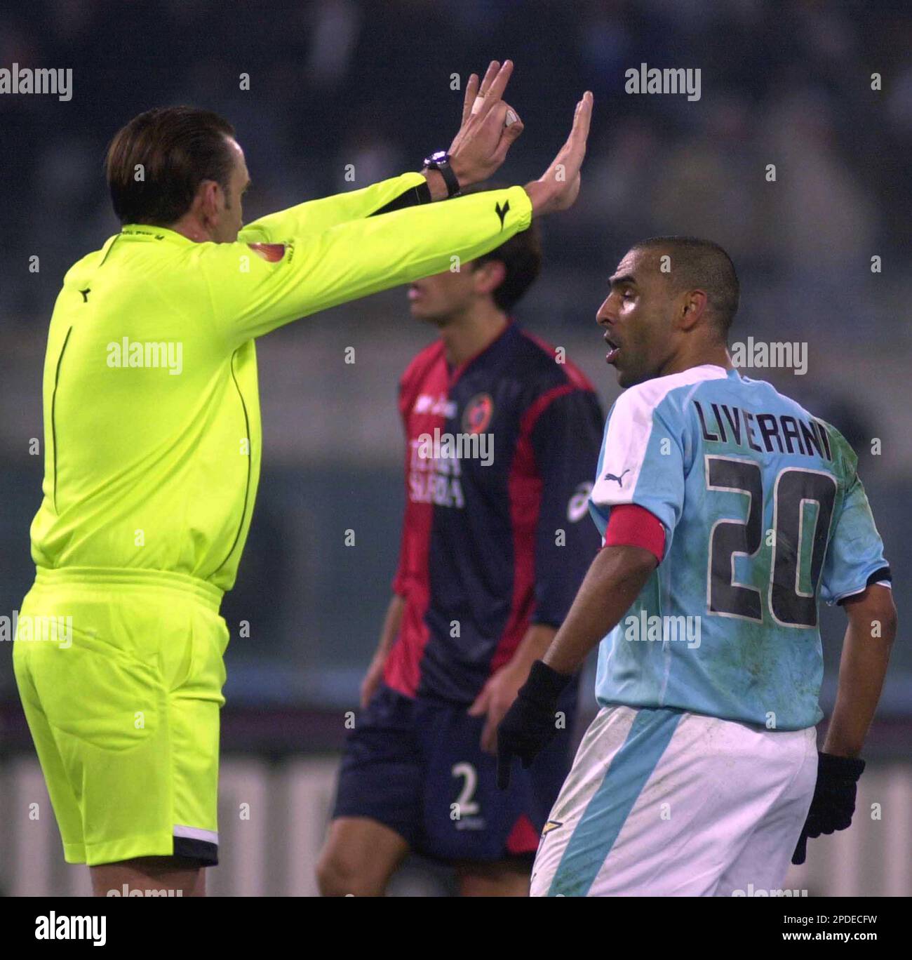 ** CORRECTS FIRST NAME OF REFEREE ** Italian referee Mario Mazzoleni ...