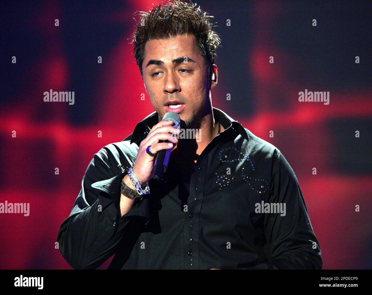 Mike Leon Grosch singt am Samstag, 21. Jan. 2006, im MMC-Studio in ...